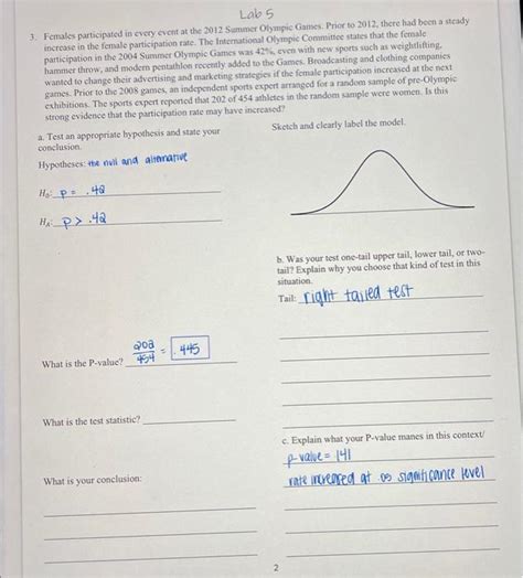 solved lab 5 3 females participated in every event at the