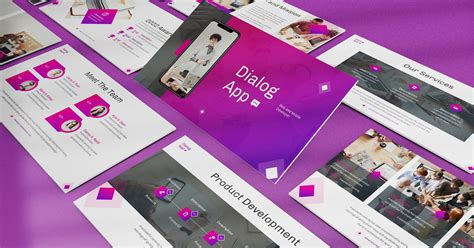 Dialog Mobile Apps Powerpoint Template Incl Smartphone And Software Envato