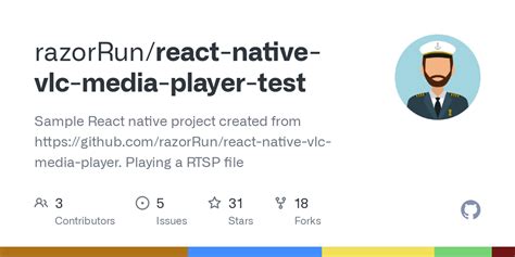 Github Razorrunreact Native Vlc Media Player Test Sample React