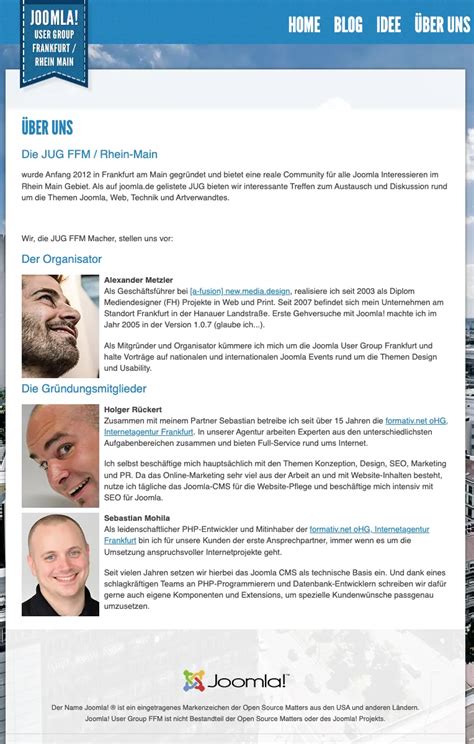Rückblick Joomla User Group Frankfurt Rhein Main