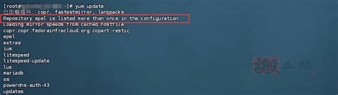 repository epel is listed more than once in the configuration报错解决方案 搬主题