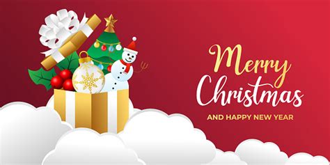 메리 크리스마스 배너 배경 벡터 장식 요소 일러스트와 크리스마스 벡터 배경 메리 크리스마스와 새해 맞이 벡터 디자인 템플릿