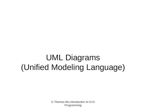 Ppt Uml Diagrams Unified Modeling Language Dokumen Tips