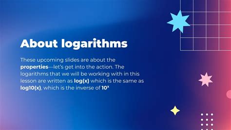 Properties Of Logarithms Google Slides PowerPoint