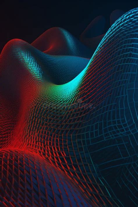 Generative Ai Abstract Geometry Pattern Background Stock Illustration