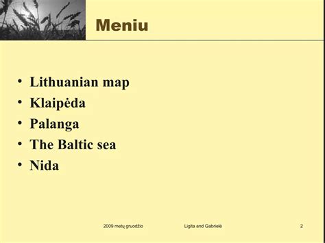 Lithunian Beach Ppt