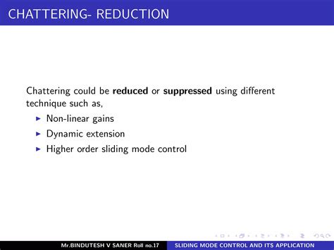 sliding mode control and its application ppt