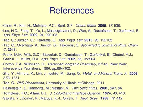 Ppt Selective Atomic Layer Deposition Of Tio 2 On Silicon Copper Patterned Substrates