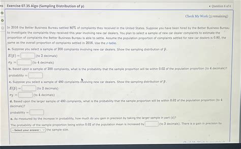 solved exercise 07 35 ﻿algo sampling distribution of p 1