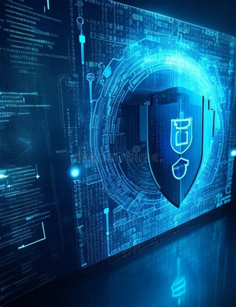 Visuals Representing Cybersecurity Concepts Such As Data Protection