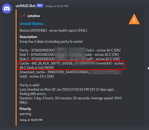 Help Array Health Report Fail General Support Unraid