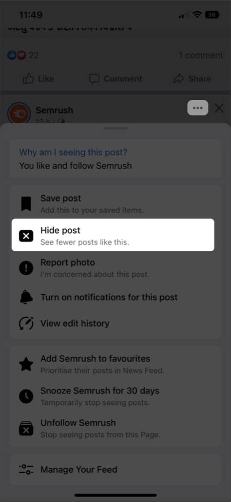 How To Customize Your Facebook Feed On Iphone And Ipad Igeeksblog