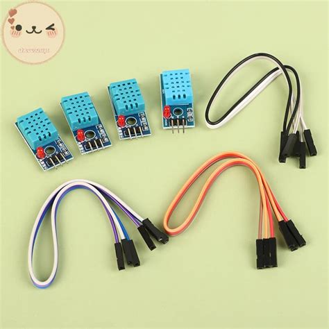 Chee Dht11 โมดูลเซ็นเซอร์ความชื้นอุณหภูมิและความชื้น Dht11 โมดูลเซ็นเซอร์อุณหภูมิ En Shopee
