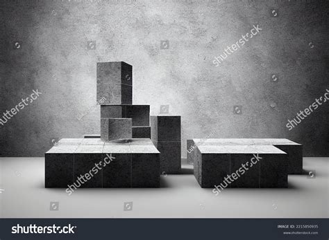 3d 렌더링 흰색 자갈돌 유적과 깨진 스톡 일러스트 2215850935 Shutterstock