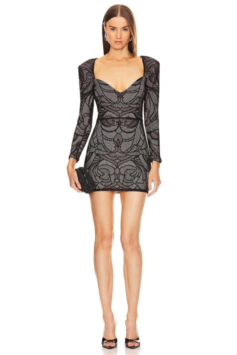 Michael Costello X Revolve Alika Mini Dress In Black Revolve