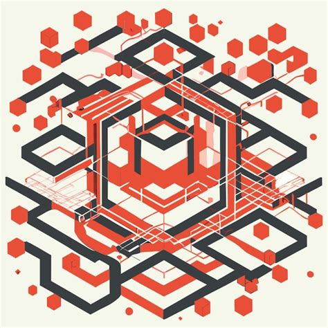 The Complexity Of Systems Interwoven Structures Vector Illustration