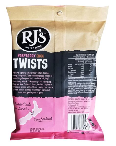 Rjs Raspberry Choc Twists Licorice 280g 9 9 Oz 6 Pack {imported