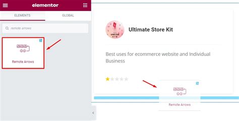 How To Use The Remote Arrows Widget By Element Pack