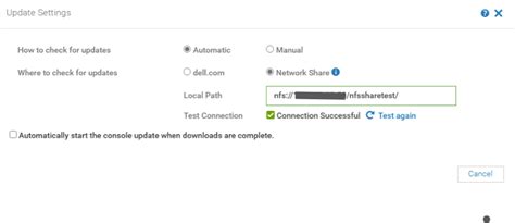 OpenManage Enterprise Setting Up A Windows NFS Share For Offline Console Updates Dell Dell