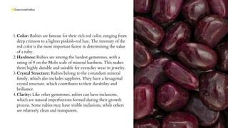 Ruby Gemstone Properties And Characteristics PPT