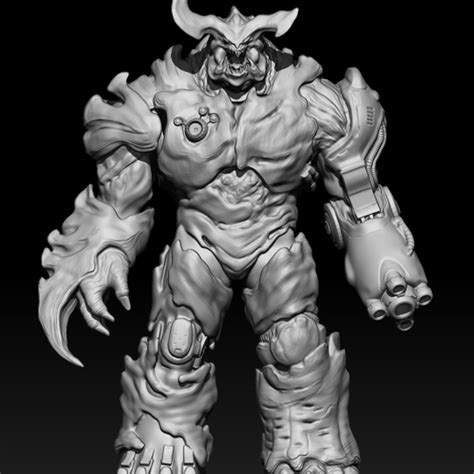 🗿 Cyberdemon From The Game Doom・ Stl File For 3d Printing・cults