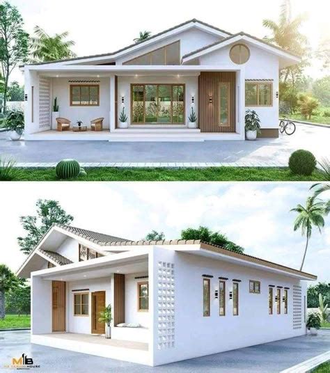 ปักพินโดย Thippy Amonsaya ใน รูปแบบบ้าน บ้านในฝันของฉัน การออกแบบบ้านขนาดเล็ก แปลนบ้านโมเดิร์น