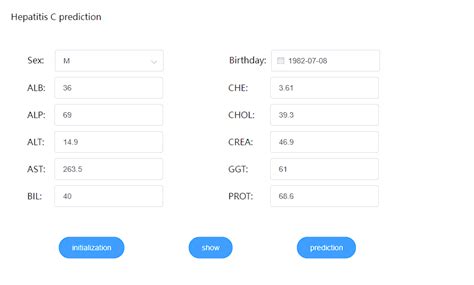 Fhir Hepatitisc Predict Application Intersystems Developer Community