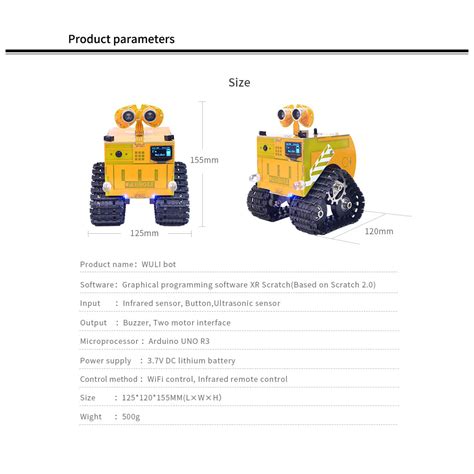 Xiaor Geek Wuli Bot Robot Car Suitable For Steam Education Start Kits