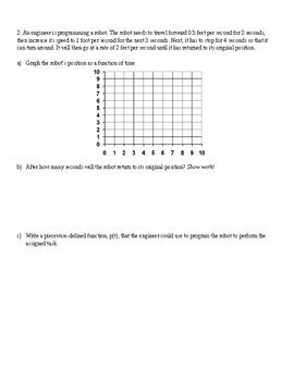 Pre AP Free Response Problems AP Style Exp Log Piecewise Rational
