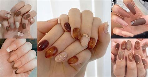 รวม 30 ไอเดียเล็บ โทนน้ำตาลหลายเฉด สไตล์เรียบหรู 🤎 เสริมลุคสุภาพ สวยแพงมีคลาส