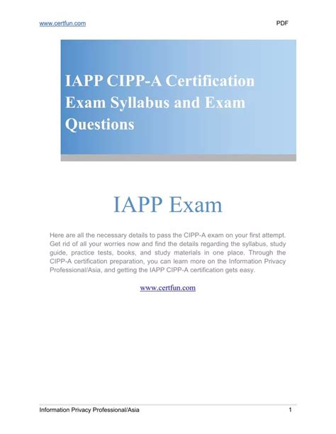 Ppt Useful Study Guide And Exam Questions To Pass The Cipp A Exam
