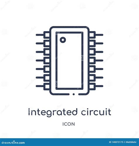 Linear Circuit Icon From Arrows Outline Collection Thin Line Circuit Vector Isolated On White