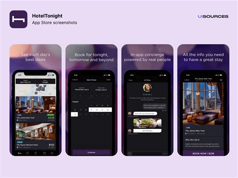 HotelTonight App Store Screenshots Screenshots UI Sources