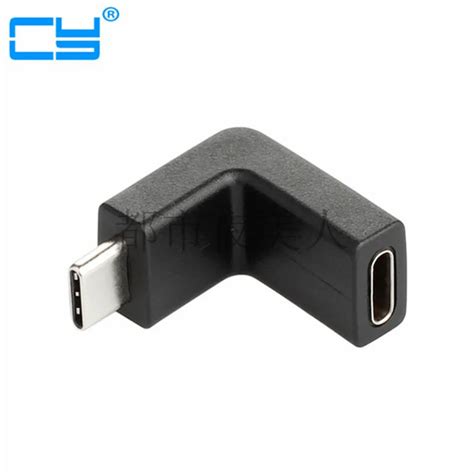 New Elbow Design 10Gbps 90 Degree Right Angled USB 3 1 Type C Type C Male To Female Extension