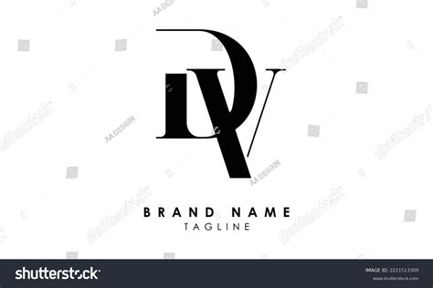 Dv Letter Logo Connected Concept Isolated Stock Vector Royalty Free 2221513309 Shutterstock