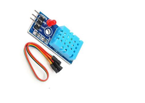 dht11 temperature and humidity sensor module with led with a calibrated digital signal output