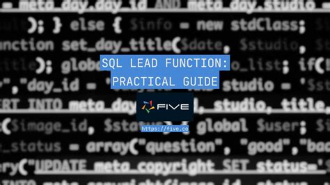 Sql Lead Function Practical Guide