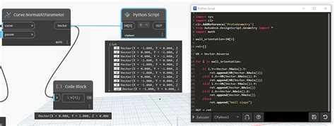 Python Script Select Vector Based On Curve Normal Developers Dynamo