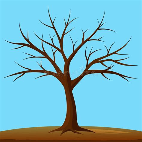 A Bare Tree With No Leaves On It Stock Vector Illustration Of Isolatedtree Dried 352574732