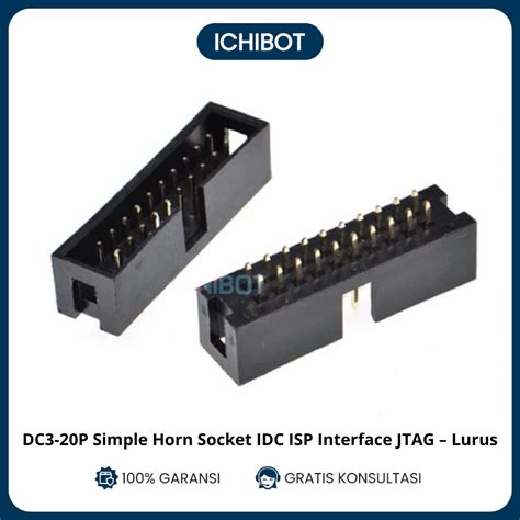 Dc3 20p Simple Horn Socket Idc Isp Interface Jtag Lurus Ichibot Store