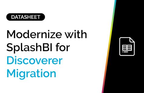 Modernize With Splashbi For Discoverer Migration Business Analytics