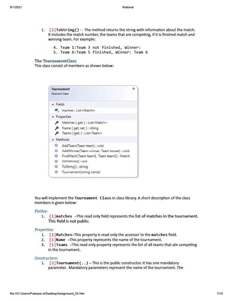 01202 812021 Rational Programming Ii Assignment 2