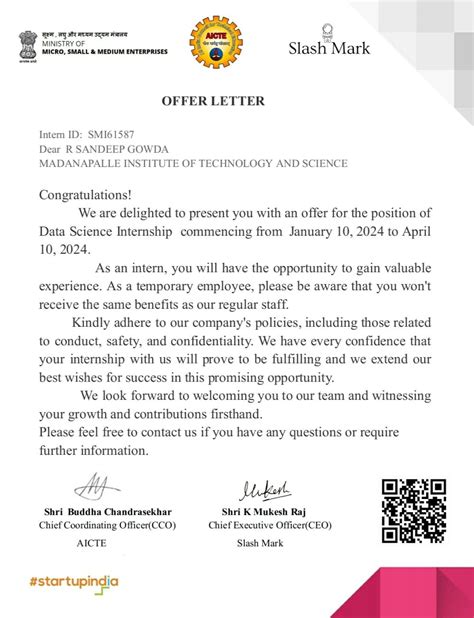 R Sandeep Gowda On Linkedin Datascienceinternship Slashmark