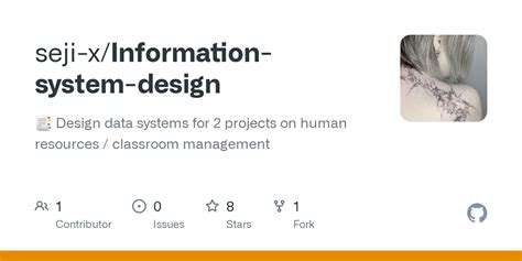 Github Seji Xinformation System Design 📑 Design Data Systems For 2 Projects On Human