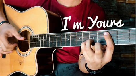 Im Yours Jason Mraz Fingerstyle Cover Wfreetab Youtube