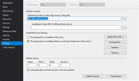 C Publish Winform On Ftp With Subsequent Updates Stack Overflow