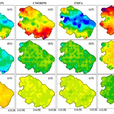 The Spatial Patterns Of The Relative Error Re Root Mean Squared