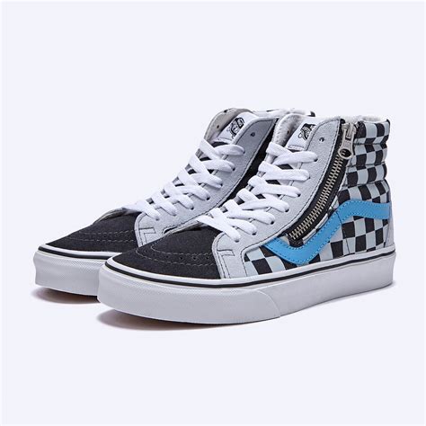 반스 Vans 스케이트 하이 리이슈 사이드 집 다크 네이비블루 Vn0007nz9km1