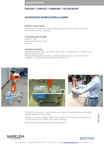 plastic crates manipulator by clamps sapelem pdf catalogs technical documentation brochure
