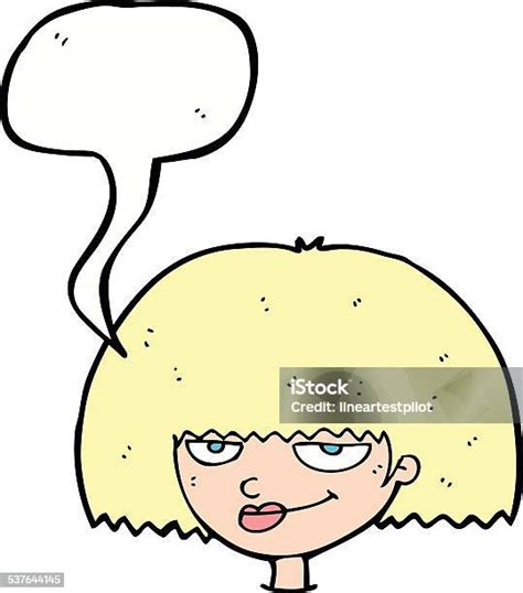 말풍선이 있는 돌루테그라비어가 여성 얼굴 말풍선을 거친에 대한 스톡 벡터 아트 및 기타 이미지 거친 귀여운 그리기 Istock